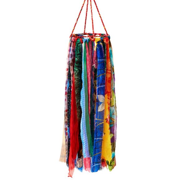 Art | Upcycled Sari Windsock Beautiful Unique Sound | Poshmark